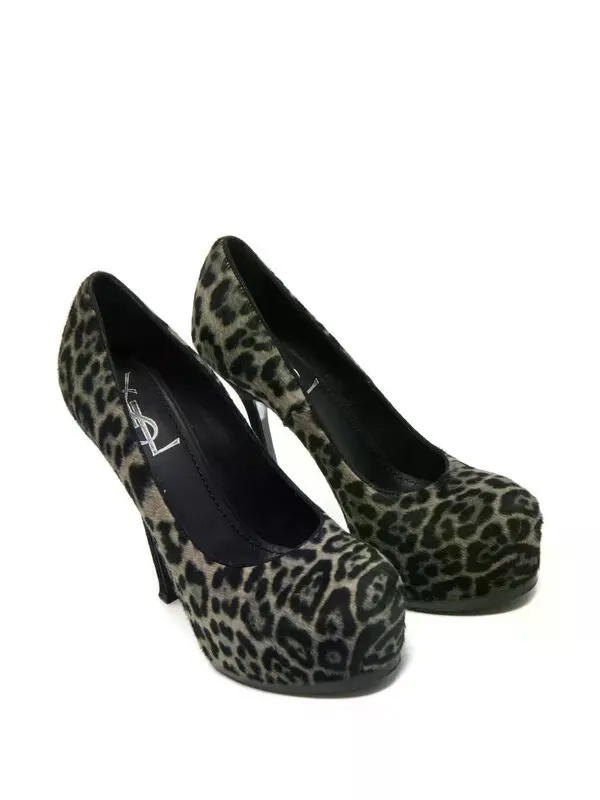 Saint Laurent Leopard-print Platform Pumps