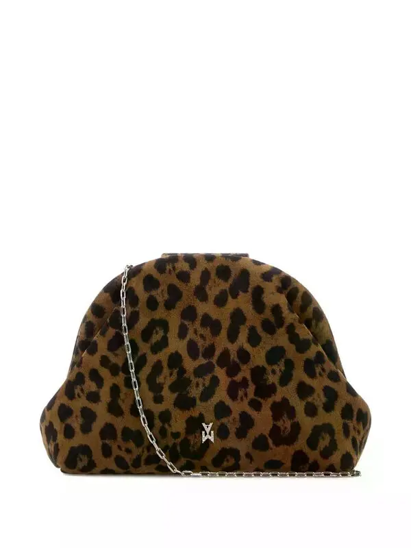 Amina Muaddi Camelia Clutch Bag - Brown