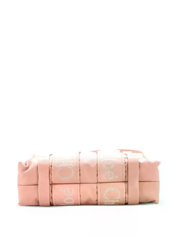 Chloé Woody Convertible Recycled Nylon Small Tote Bag - Pink