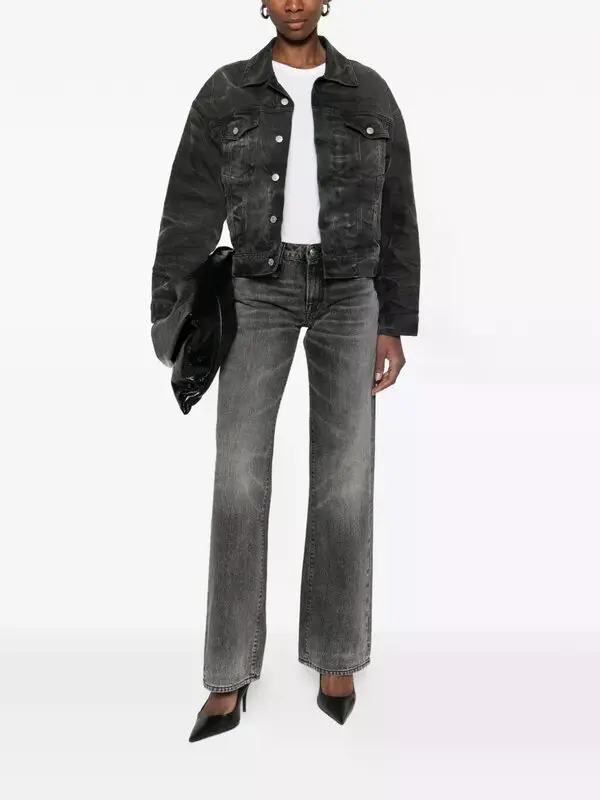 R13 Effie Faded-effect Jeans - Grey