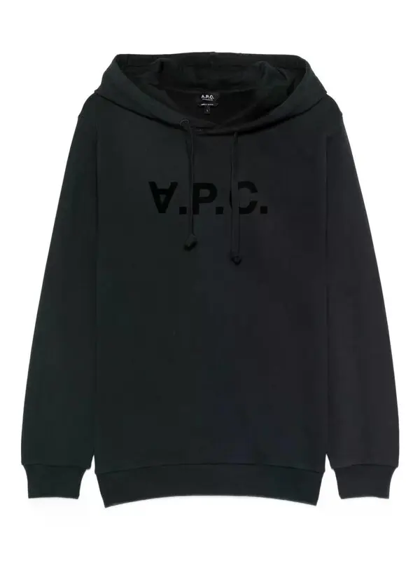 A.p.c. Logo Hoodie - Black