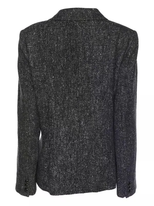 Marina Rinaldi Single-breasted Tweed Blazer