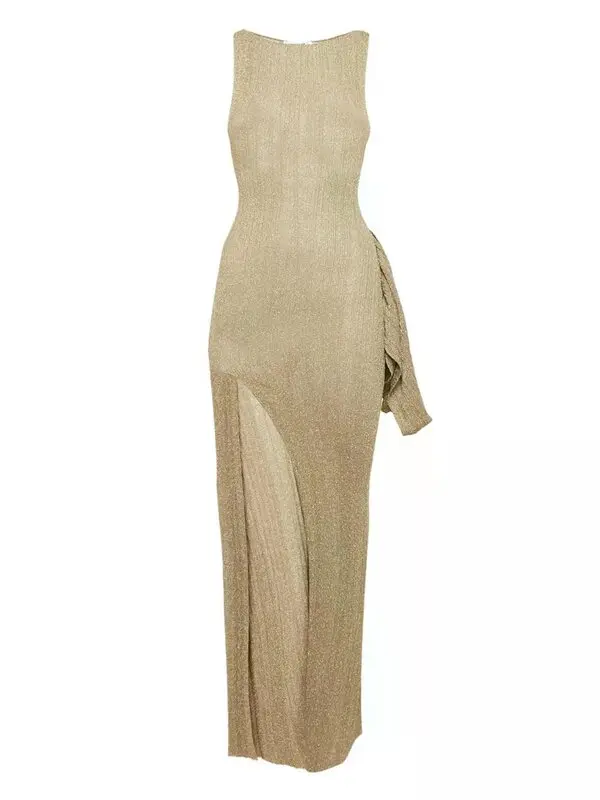 AYA MUSE Knit Split Maxi Dress