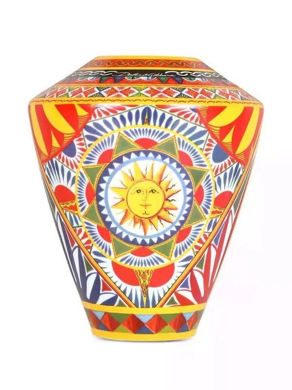 Dolce & Gabbana Small Sun Amphora Vase - Yellow