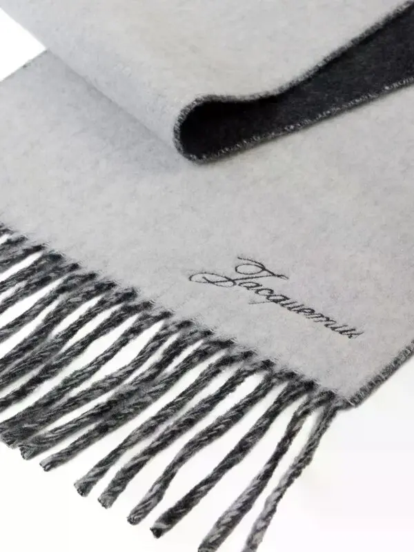 Jacquemus Atelier Fringed Scarf - Grey
