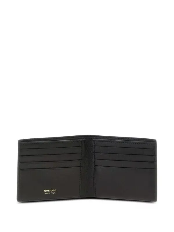 TOM FORD Crocodile-pattern Bifold Wallet - Black