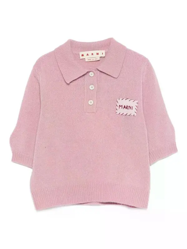 Marni Logo-patch Polo Top