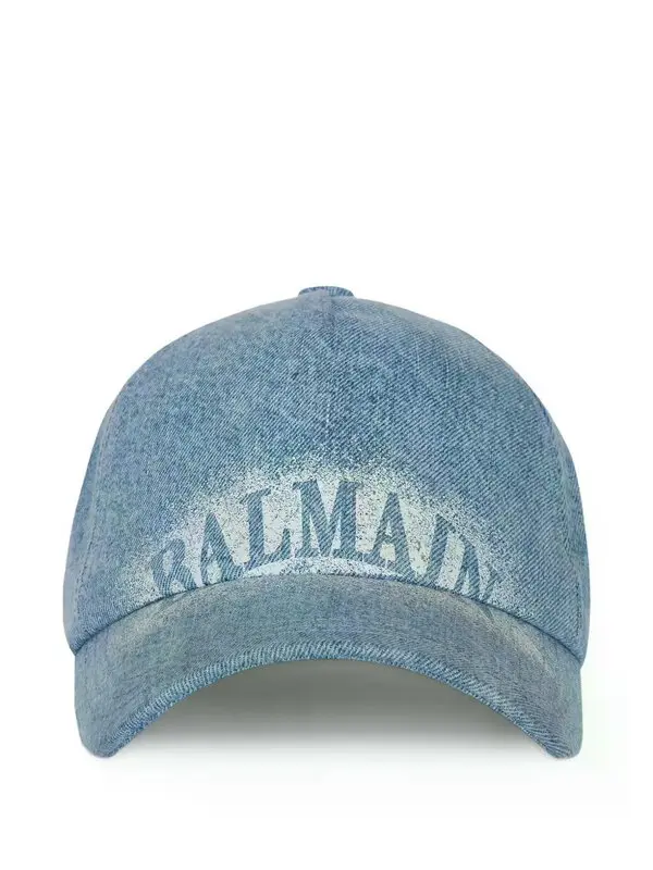 Balmain Logo-print Denim Cap