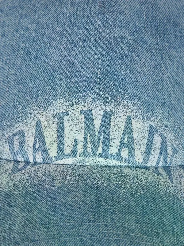 Balmain Logo-print Denim Cap