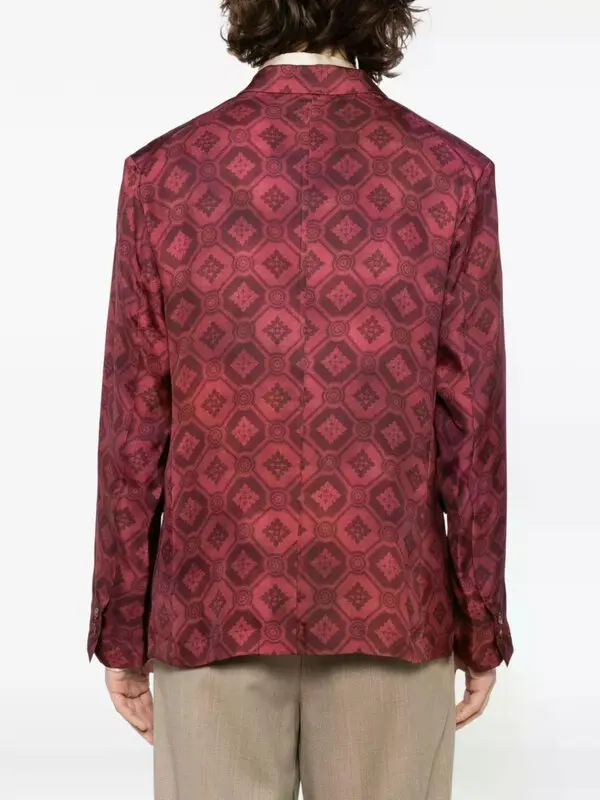 PIERRE-LOUIS MASCIA Patterned Double Breasted Blazer