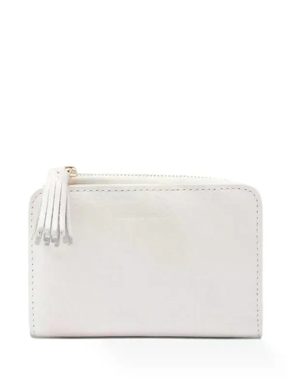 COCCINELLE Tassel Zip Wallet - White