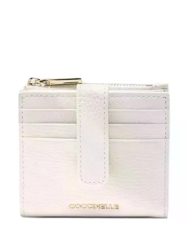 COCCINELLE Metallic Logo Wallet - White