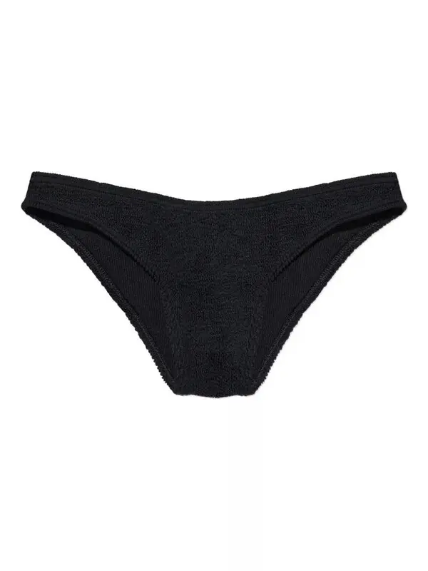 Bond Eye Sign Textured Bikini Bottom - Black