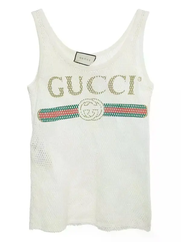 Gucci Logo Print Tank Top