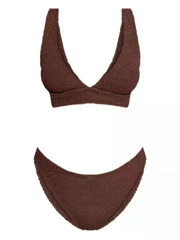 Hunza G Crinkle Bikini - Brown
