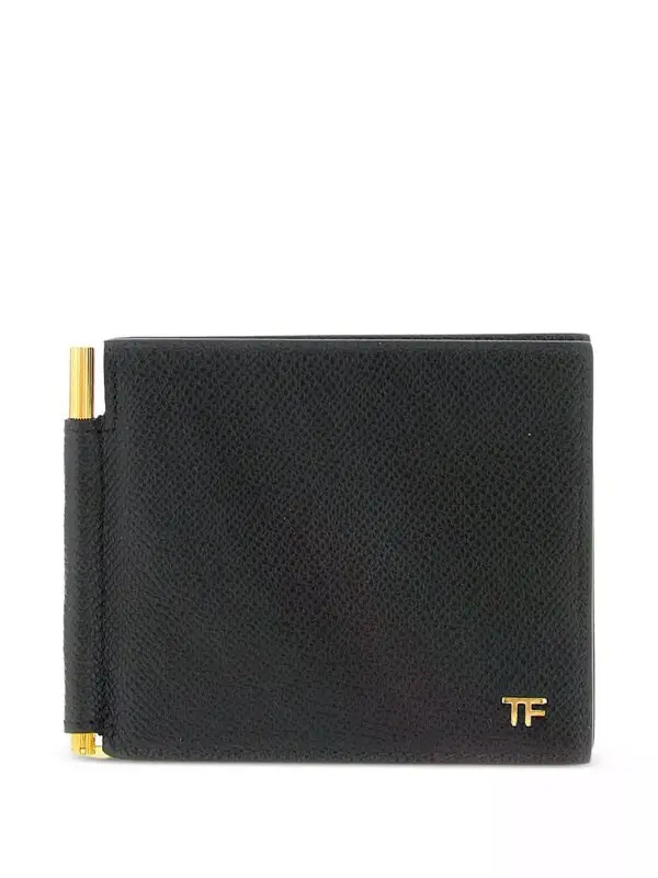 TOM FORD Money Clip Logo Wallet - Black
