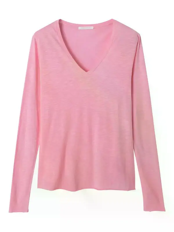 American Vintage Jacksonville V-neck T-shirt - Pink