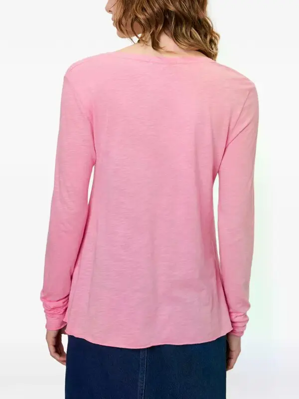 American Vintage Jacksonville V-neck T-shirt - Pink