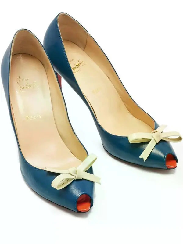 CHRISTIAN LOUBOUTIN Tibunodo Bow Pumps - Blue