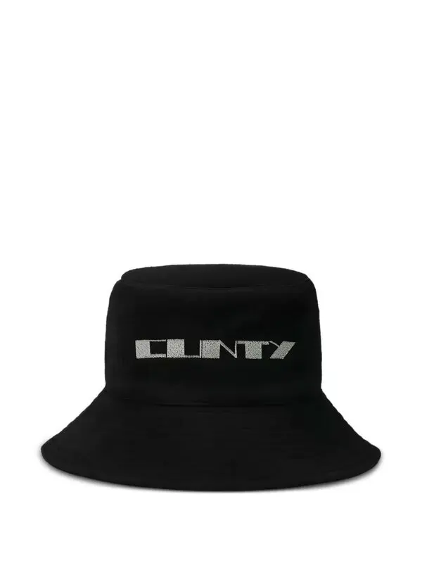 Rick Owens Logo Bucket Hat - Black