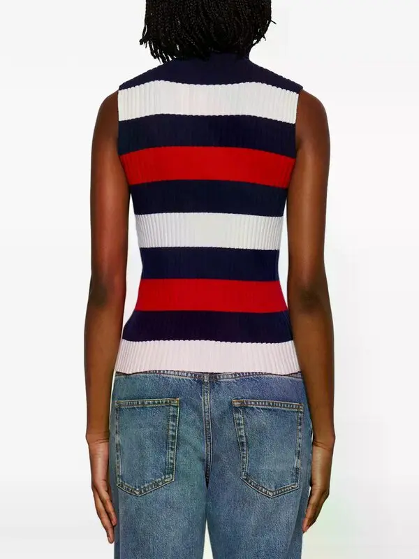Gucci Striped Roll-neck Top