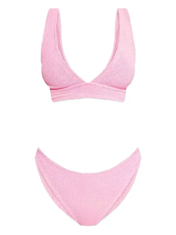 Hunza G Carla Crinkle Bikini - Pink