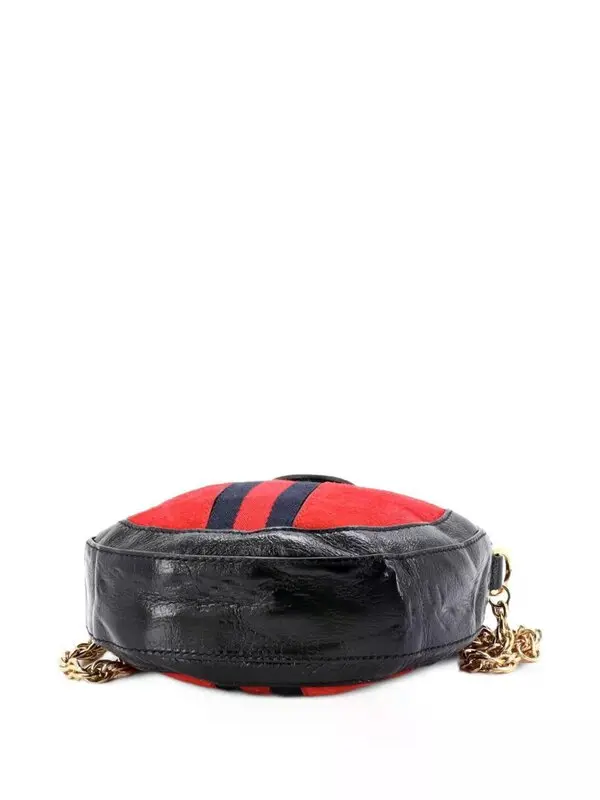 Gucci Ophidia Round Shoulder Mini Crossbody Bag - Red