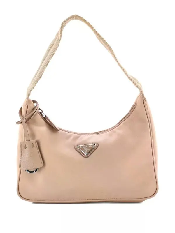 Prada Re-edition 2000 Tessuto Mini Hobo Bag - Neutrals