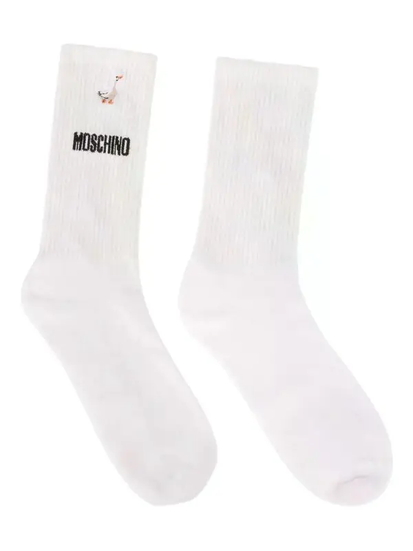 Moschino Embroidered Socks