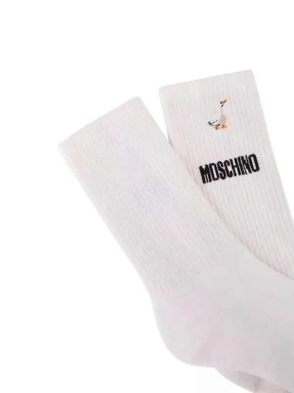 Moschino Embroidered Socks