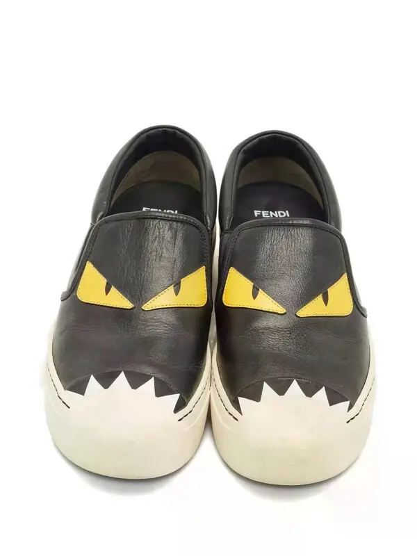 Fendi Leather Platform Sneakers