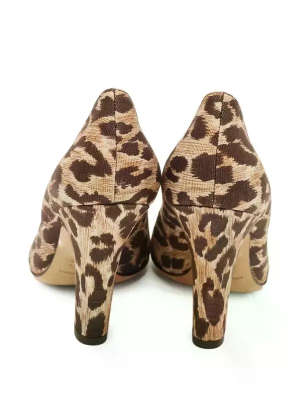 Dolce & Gabbana Leopard-print Peep-toe Pumps