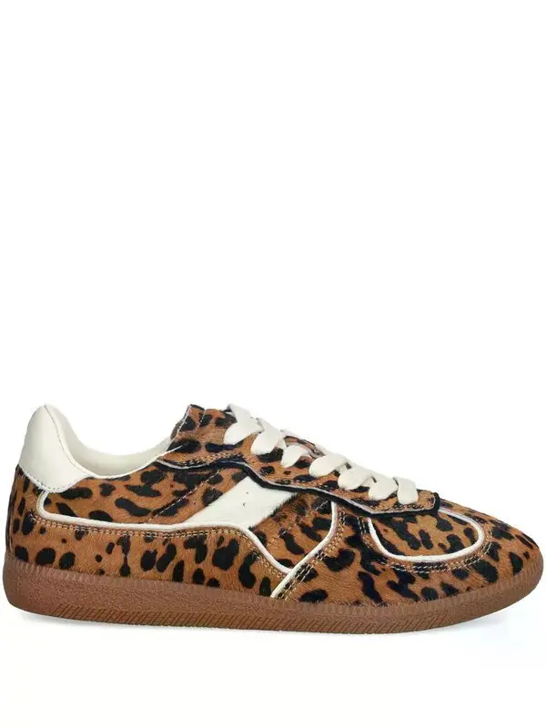 NOKWOL August Leopard Lace-up Trainers