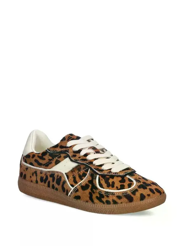 NOKWOL August Leopard Lace-up Trainers