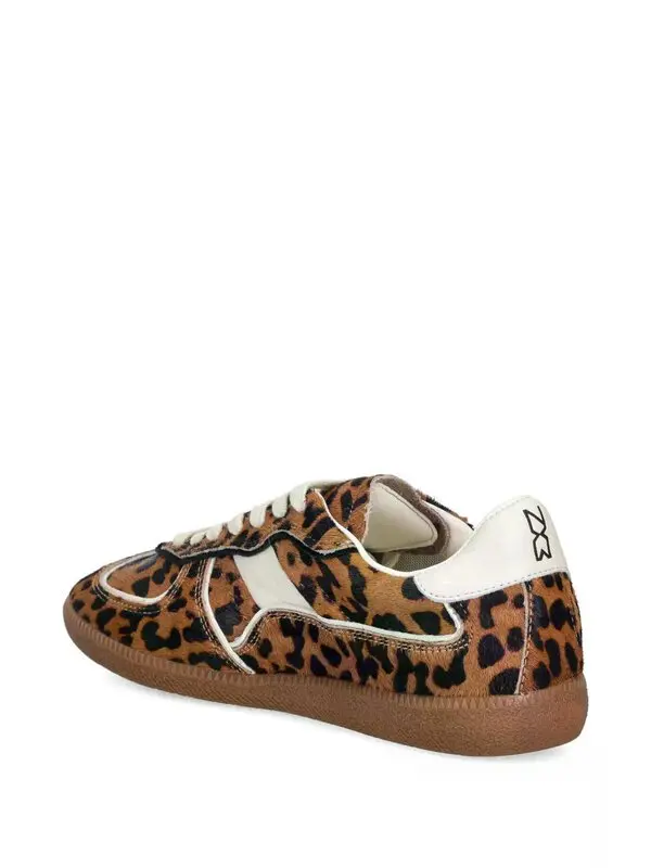 NOKWOL August Leopard Lace-up Trainers