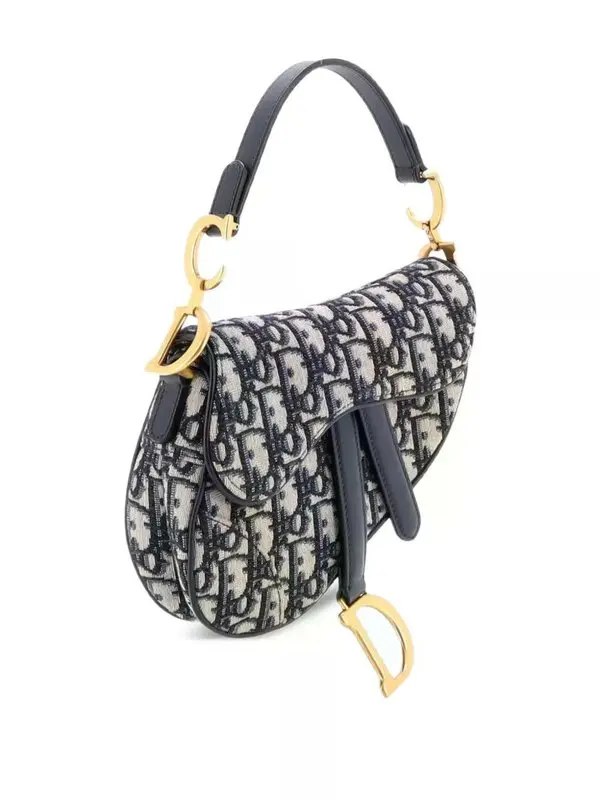Dior Saddle Handbag Oblique Canvas Mini