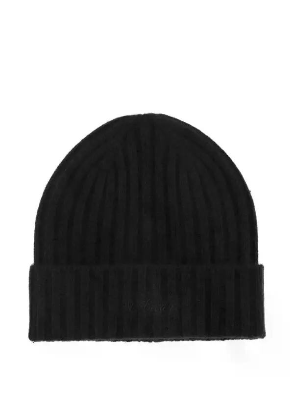 MC2 SAINT BARTH Ribbed Beanie - Black