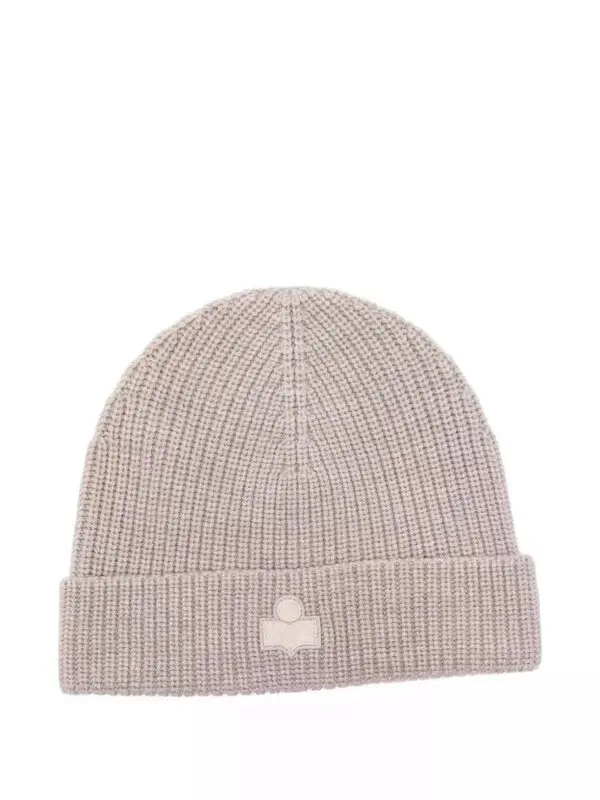 MARANT Logo-patch Beanie - Neutrals