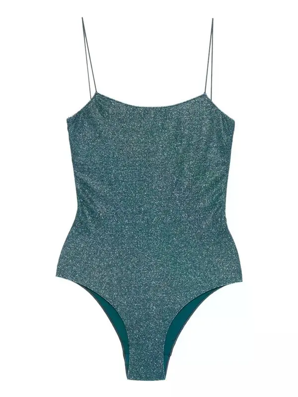 Oseree Lumière Spaghetti-strap Swimsuit - Blue