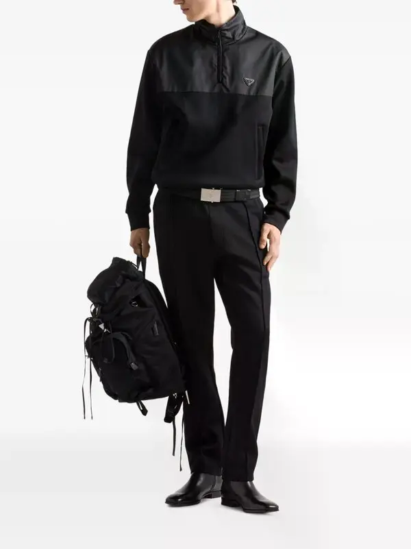 Prada Logo-plaque Trousers