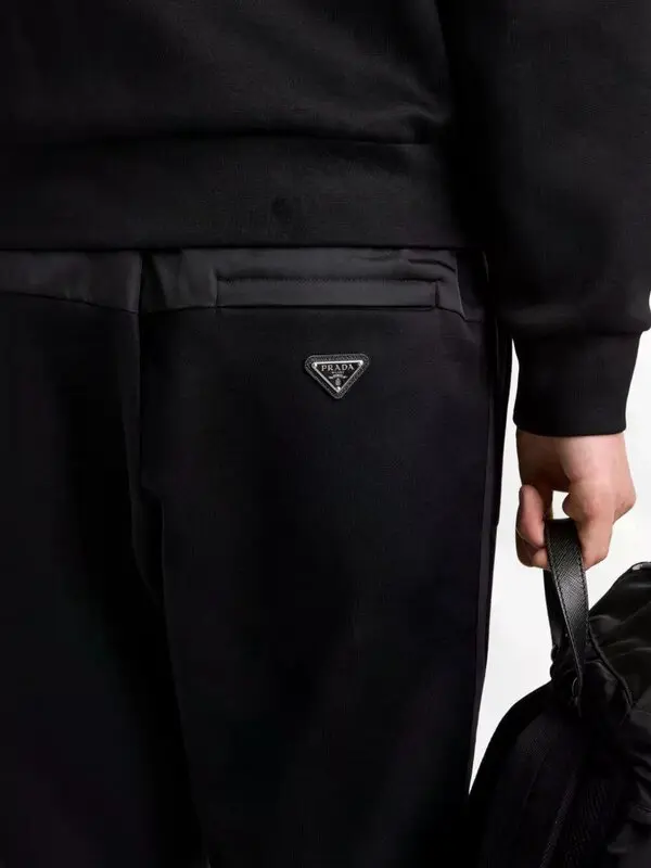 Prada Logo-plaque Trousers