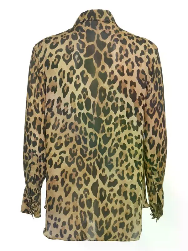 Balmain Leopard-print Button-front Shirt