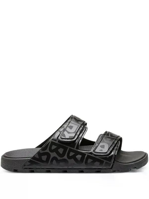 Bogner Logo Print Strapped Slides