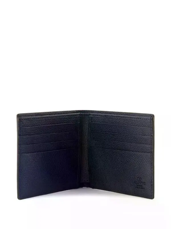 Valentino Garavani Vlogo Signature Grained Wallet - Blue