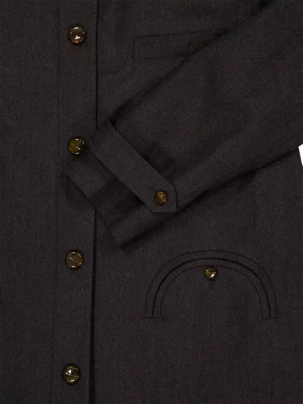 BLAZÉ MILANO Astoria Belted Trench Coat - Grey
