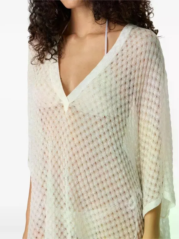 Missoni Raschel-knit V-neck Kaftan