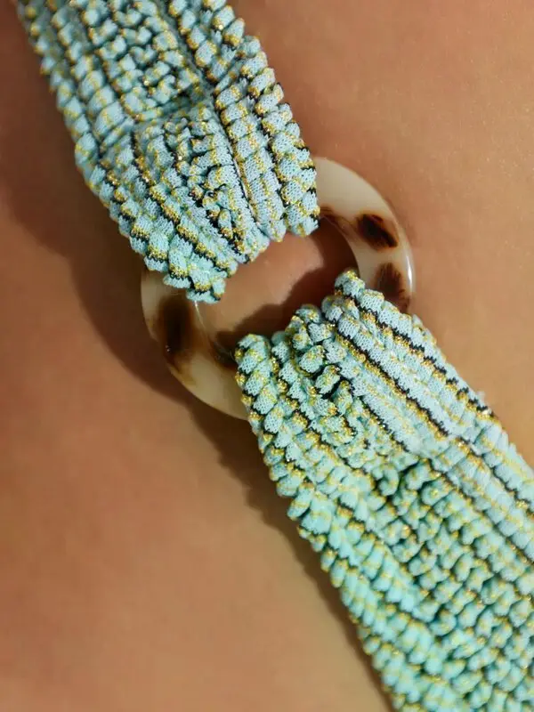 Bond Eye Ring Scene Bikini Bottom - Blue