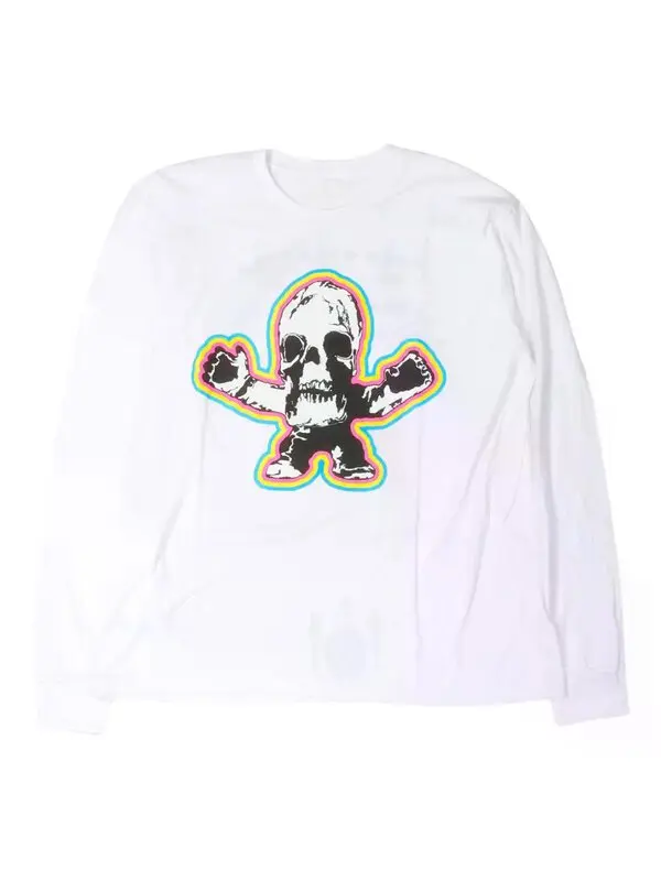 Chrome Hearts Foti Scroll Logo Long-sleeves T-shirt - White