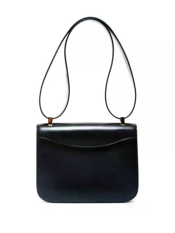 Hermès 1995 24 Constance Leather Shoulder Bag - Black