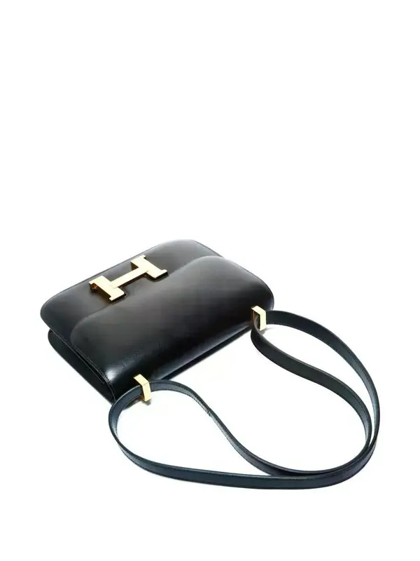 Hermès 1995 24 Constance Leather Shoulder Bag - Black